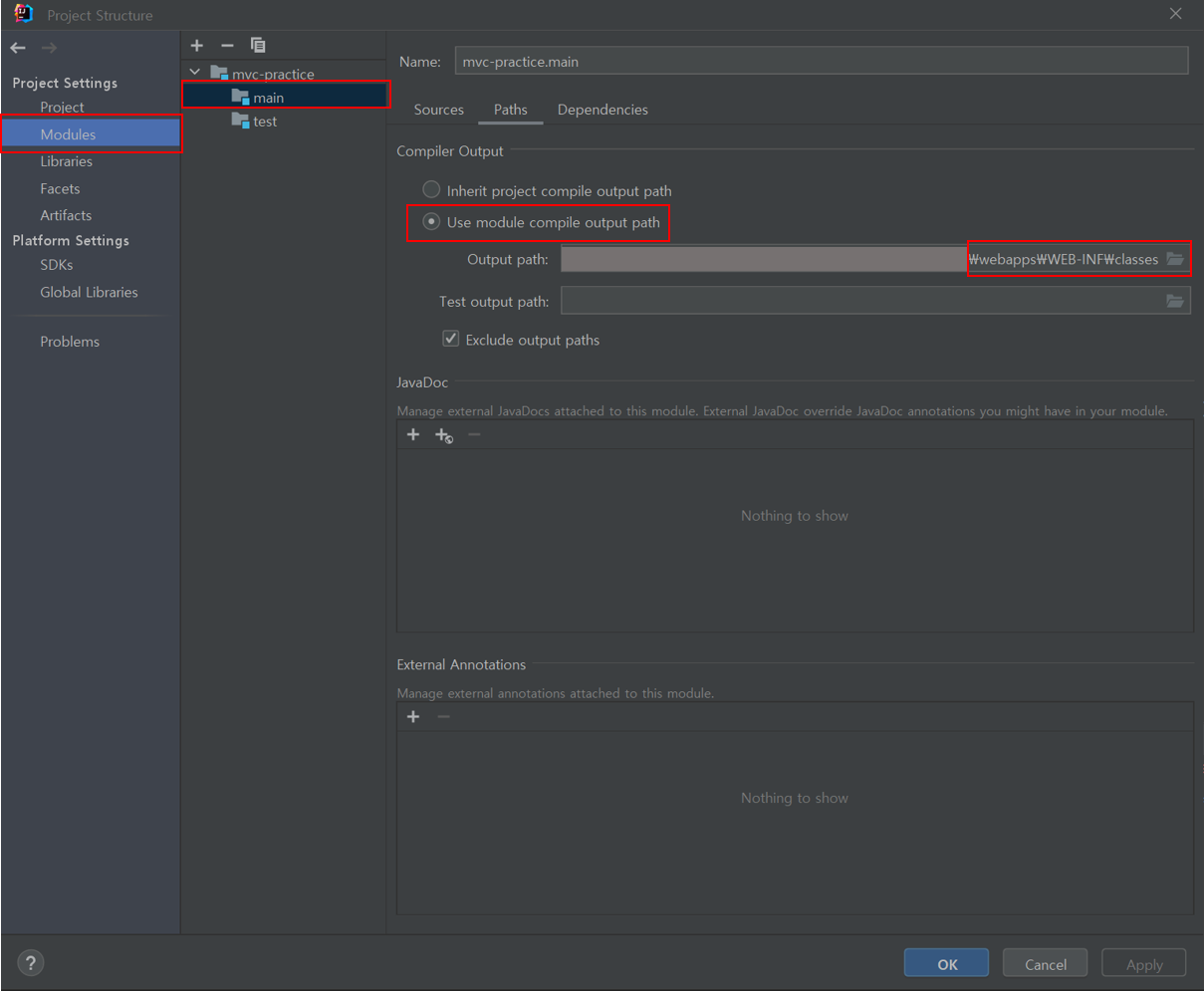 [Spring] IntelliJ 에서 webapps 자동 생성 안 될 때 - 1FeS Notes